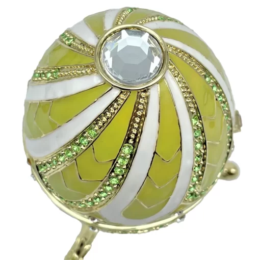 תיבת נגינה ירוקה פרווה אליז מאת בטהובן פברז'ה ביצת Green Music box Fur ...